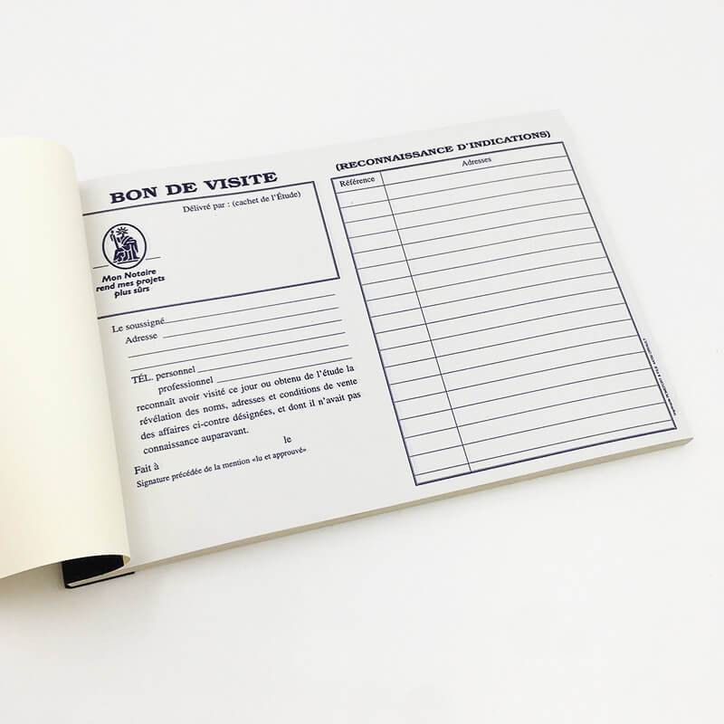 Carnet de bons de visite Notaire - RomefortPrint - RomefortPrint