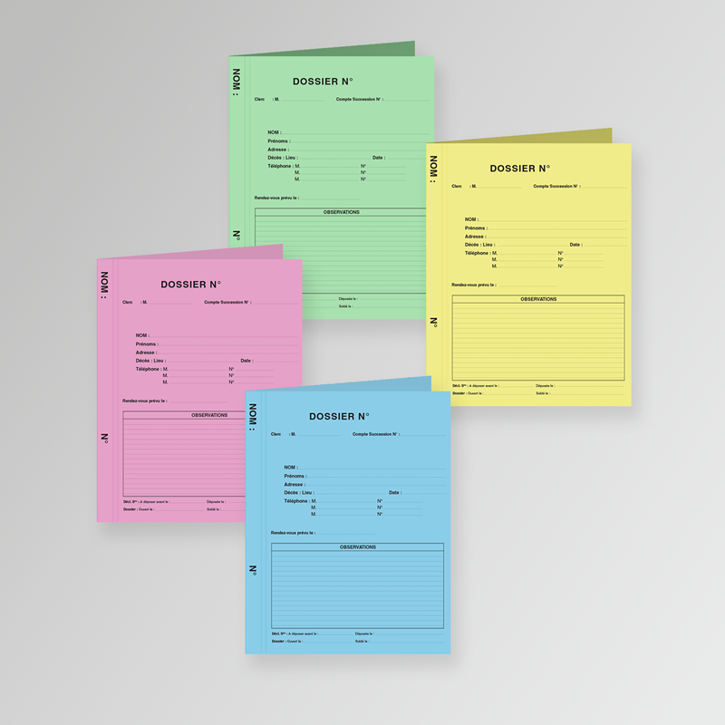 Chemises Dossier Numéro - RomefortPrint - RomefortPrint