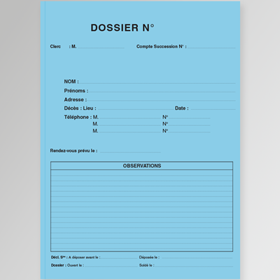 Chemises Dossier Numéro - RomefortPrint - RomefortPrint
