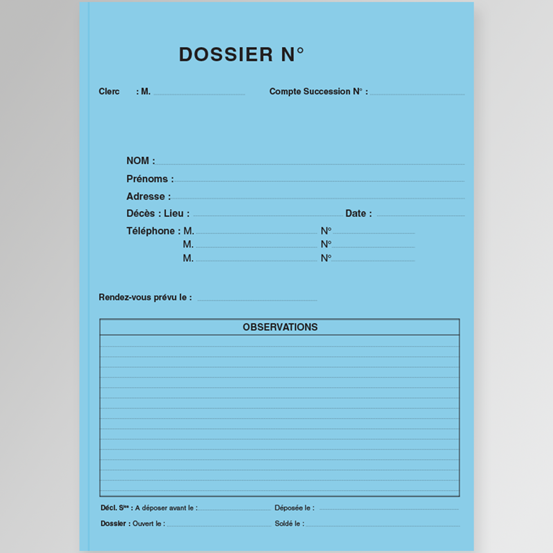 Chemises Dossier Numéro - RomefortPrint - RomefortPrint