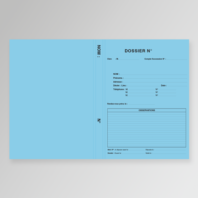 Chemises Dossier Numéro - RomefortPrint - RomefortPrint