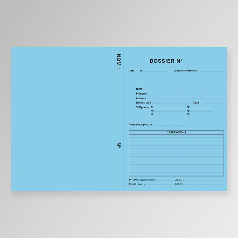 Chemises Dossier Numéro - RomefortPrint - RomefortPrint