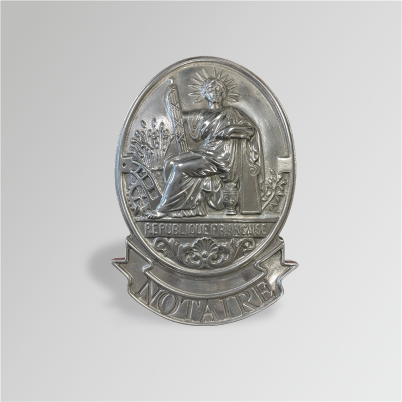 Panonceau Marianne et bandeau Notaire en alu - RomefortPrint ...