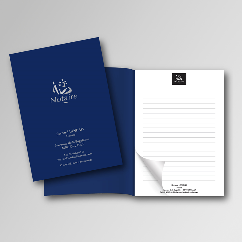 Bloc-notes A5 couverture couleurs - RomefortPrint - RomefortPrint