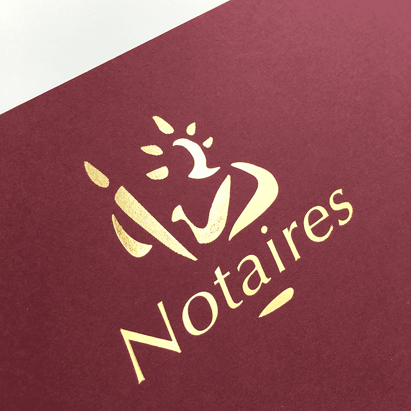 Chemises Notaire, dorure avec fenêtre - RomefortPrint - RomefortPrint